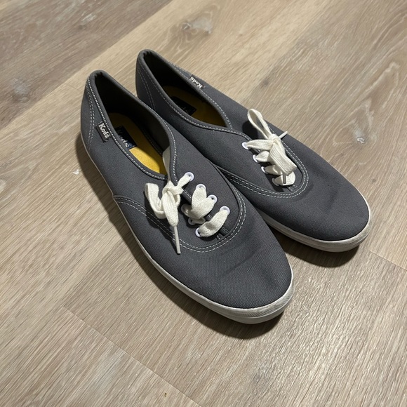 Keds | Shoes | Keds Womens 8 Gray Lace Up Sneaker | Poshmark